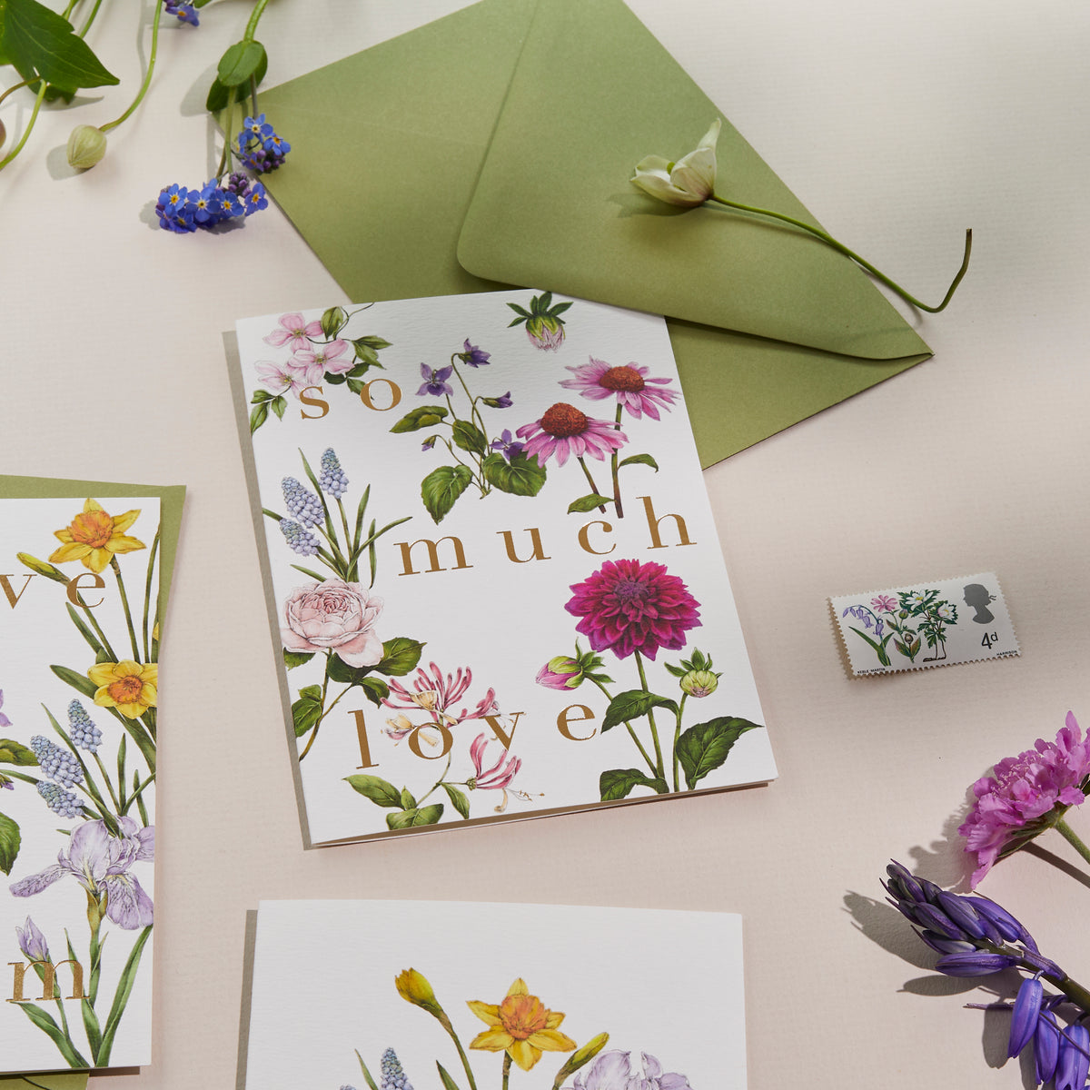 Bountiful Blooms - So much Love - Card – Catherine Lewis Design