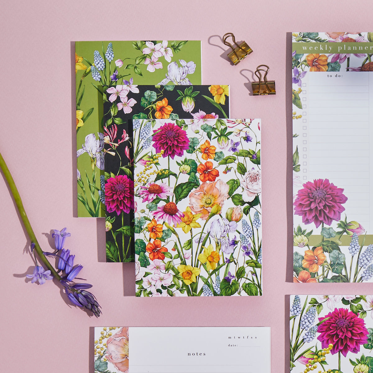 'Bountiful Blooms' Collection - A6 Set of 3 Notebooks – Catherine Lewis ...