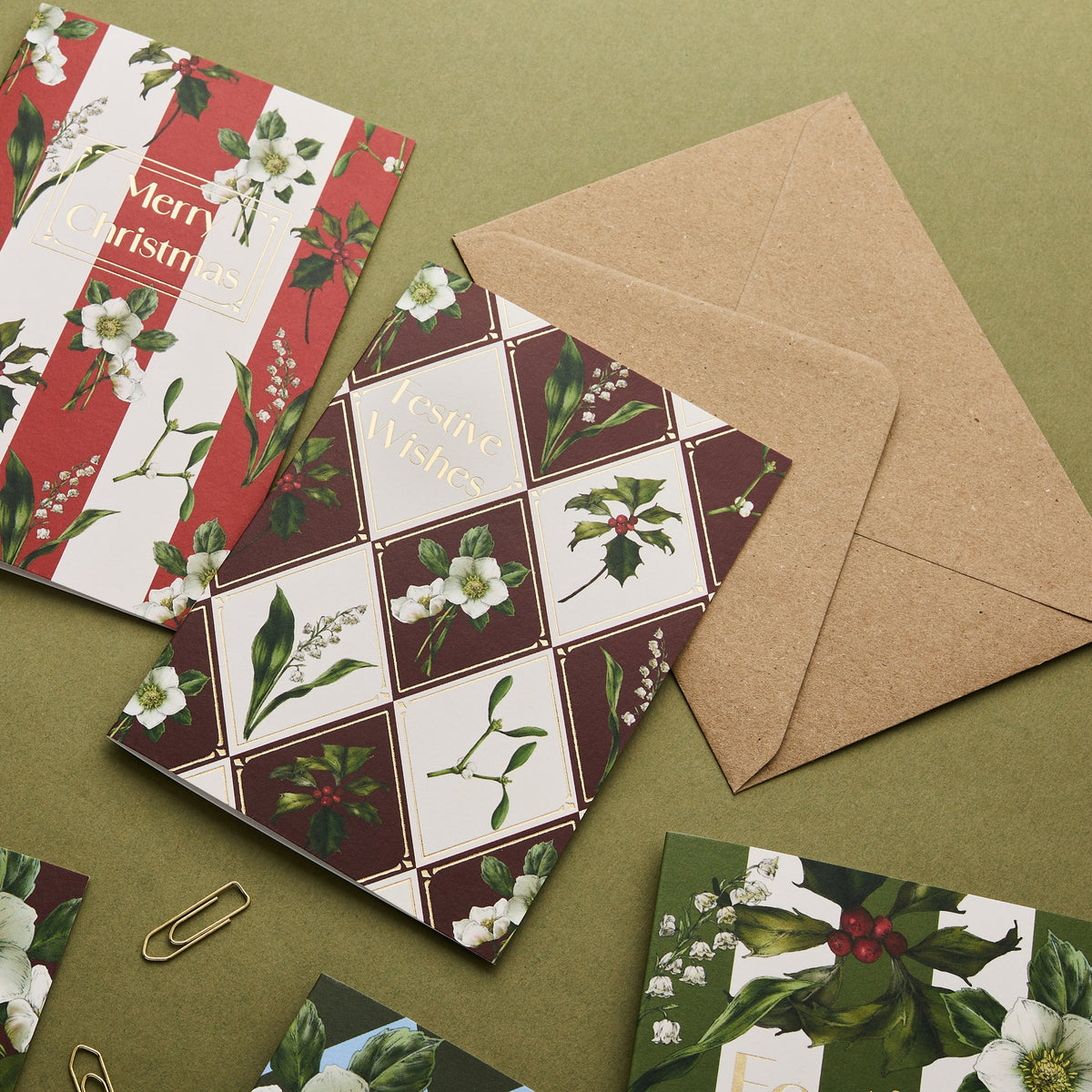 Festive Wishes - Carnivalesque - Christmas Card – Catherine Lewis Design