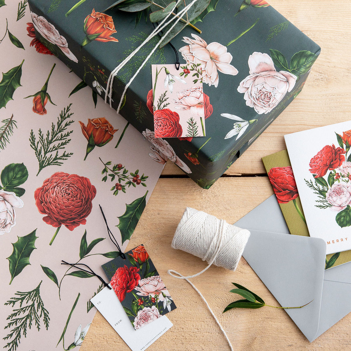 Catherine Lewis Design - Floral Brights - Gift Wrap