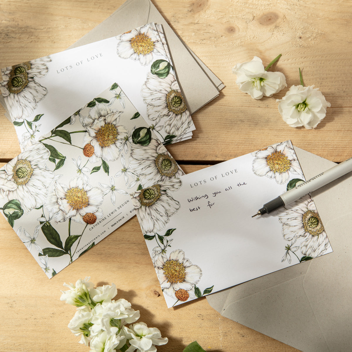 Spring Blossom - Pack of 6 Notecards – Catherine Lewis Design